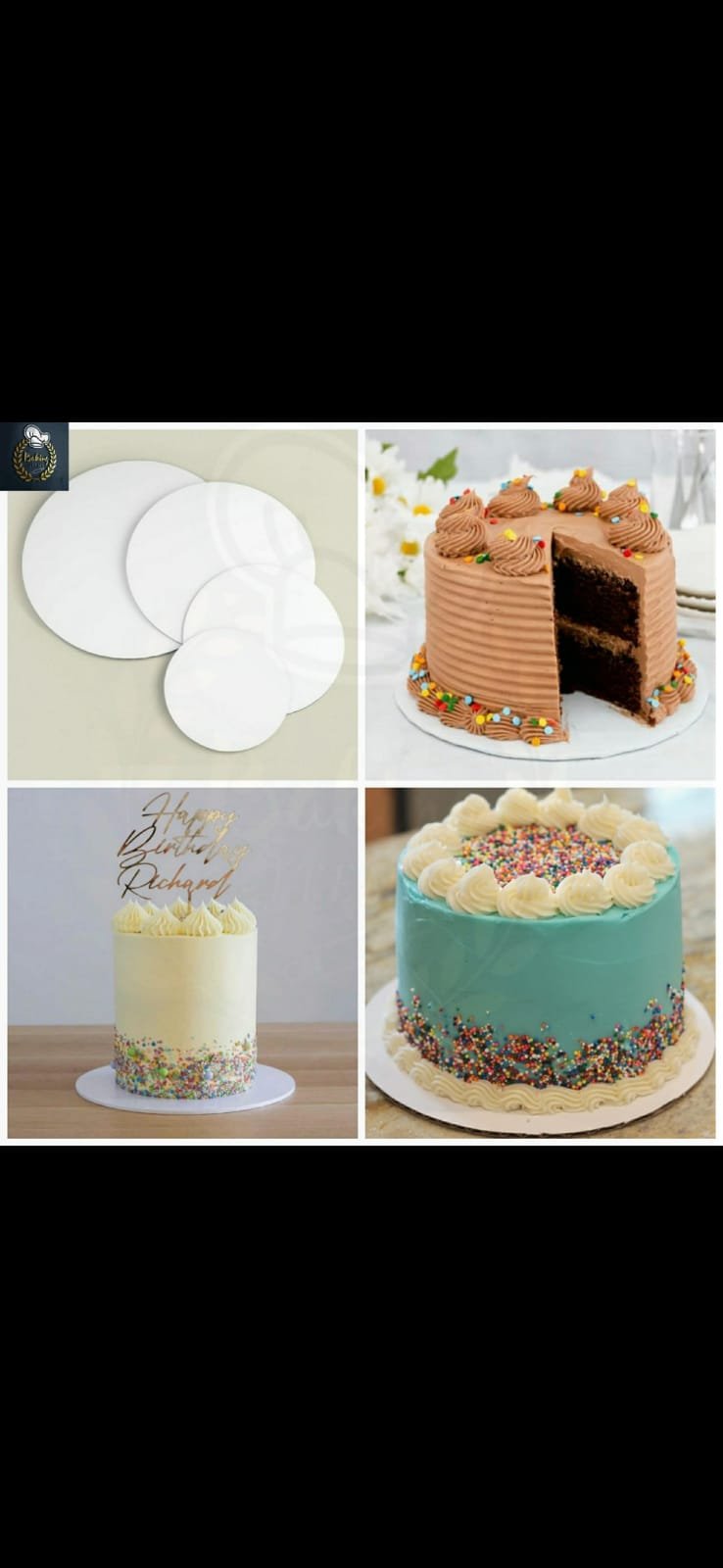 10 Inch Round White Base – Baker's Solution