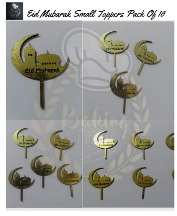 Eid Mubarak Small Toppers Design 6 – Baker's Solution