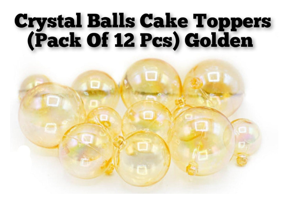Golden Transparent Faux Balls – Baker's Solution