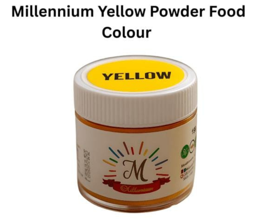 Millennium Yellow Powder Food Color – Baker's Solution